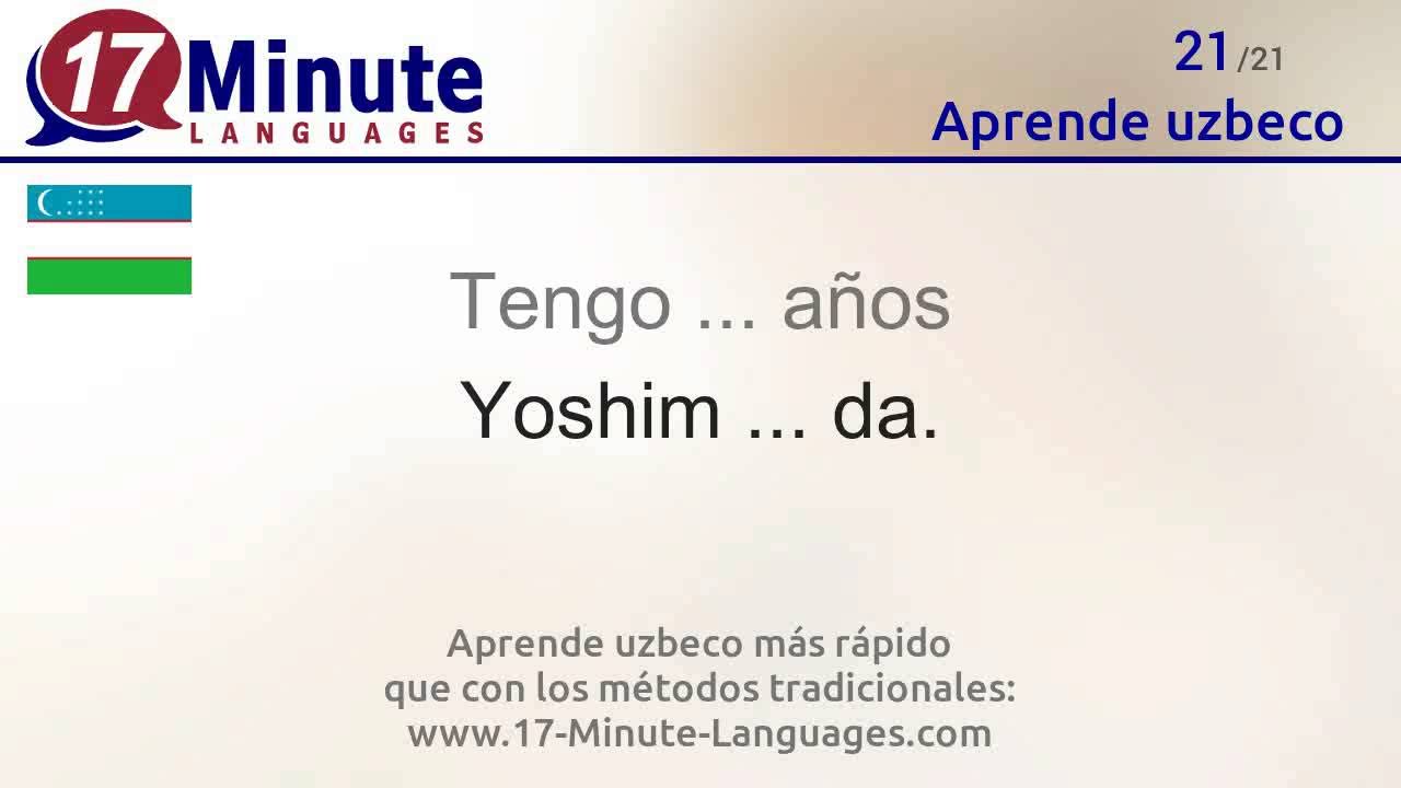 Aprende uzbeco de forma gratuita con nuestro nuevo formato en vídeo ...