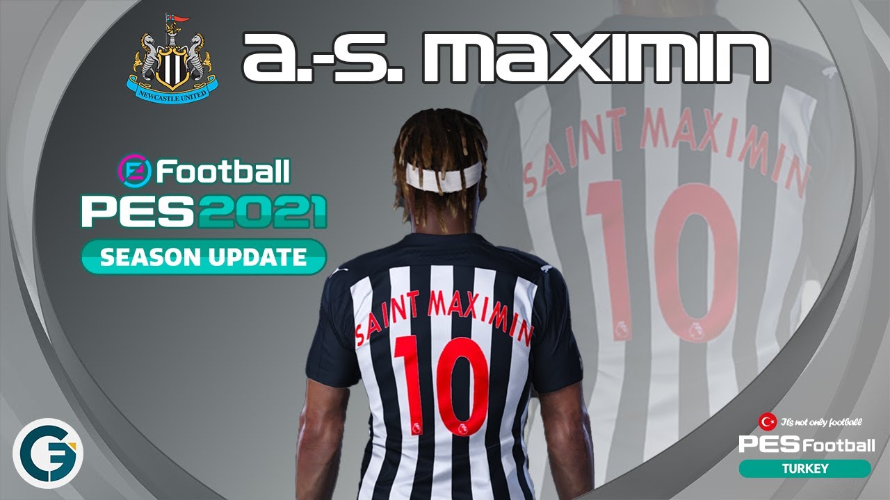 PES 2021 Allan Saint-Maximin | #Face | Newcastle United | PES 2020 [PC ...