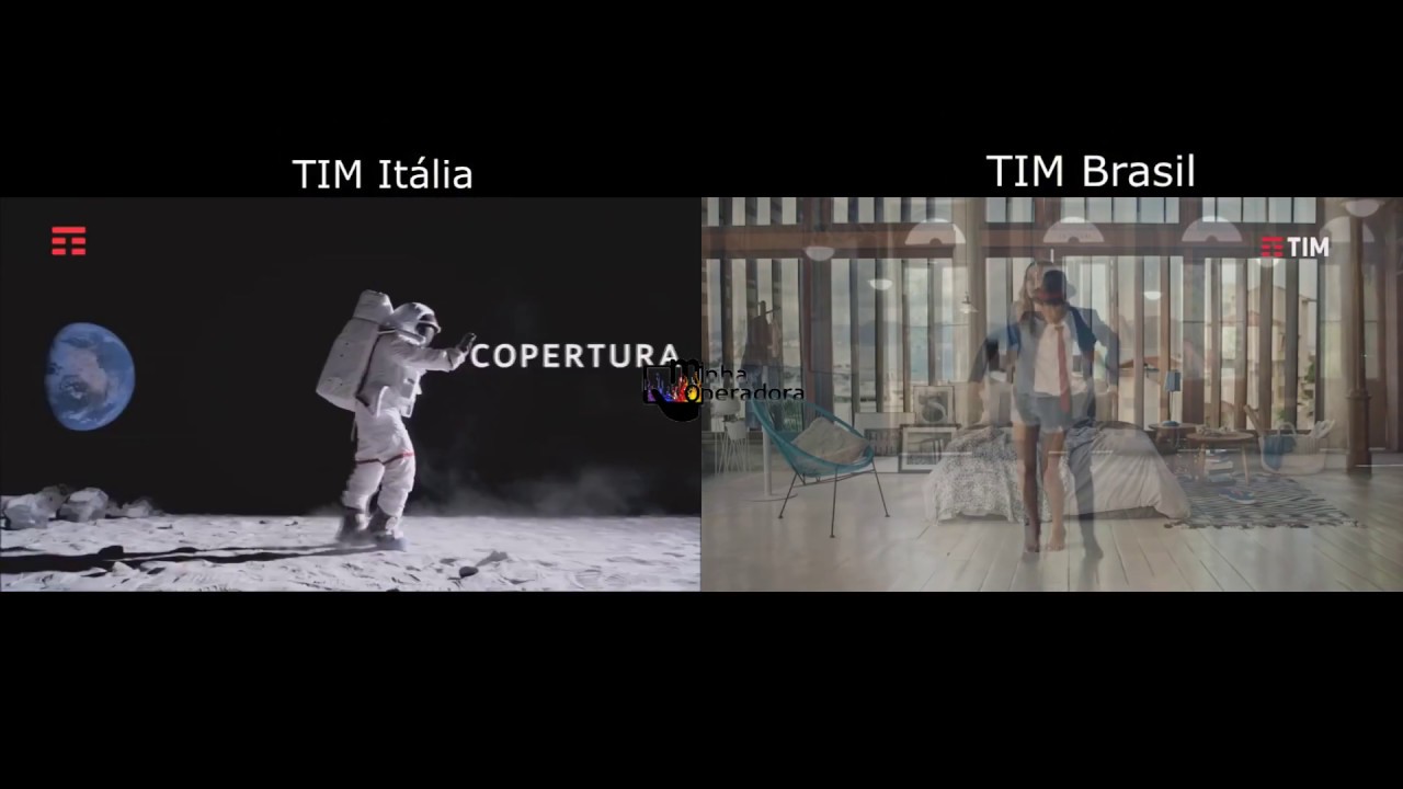 Comercial TIM Black Brasil e TIM Itália (comparação) - YouTube