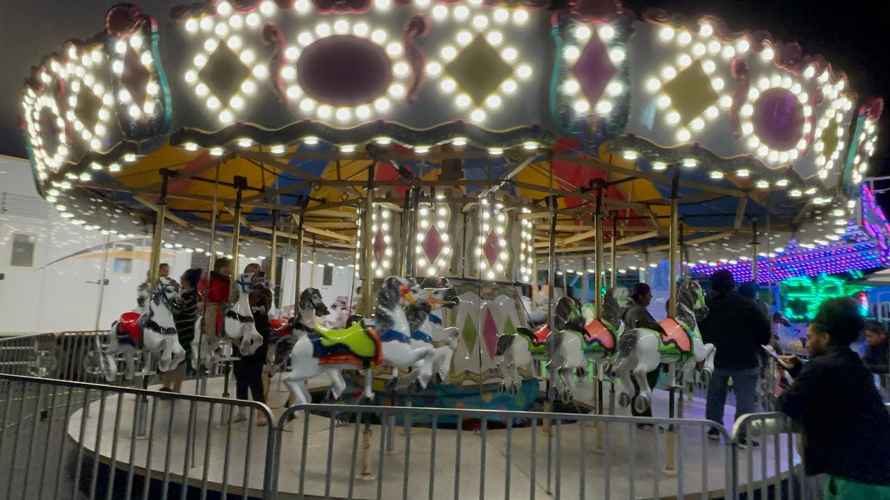 New carousel 3 horses ride (off ride) at carnival valley indoor swap ...