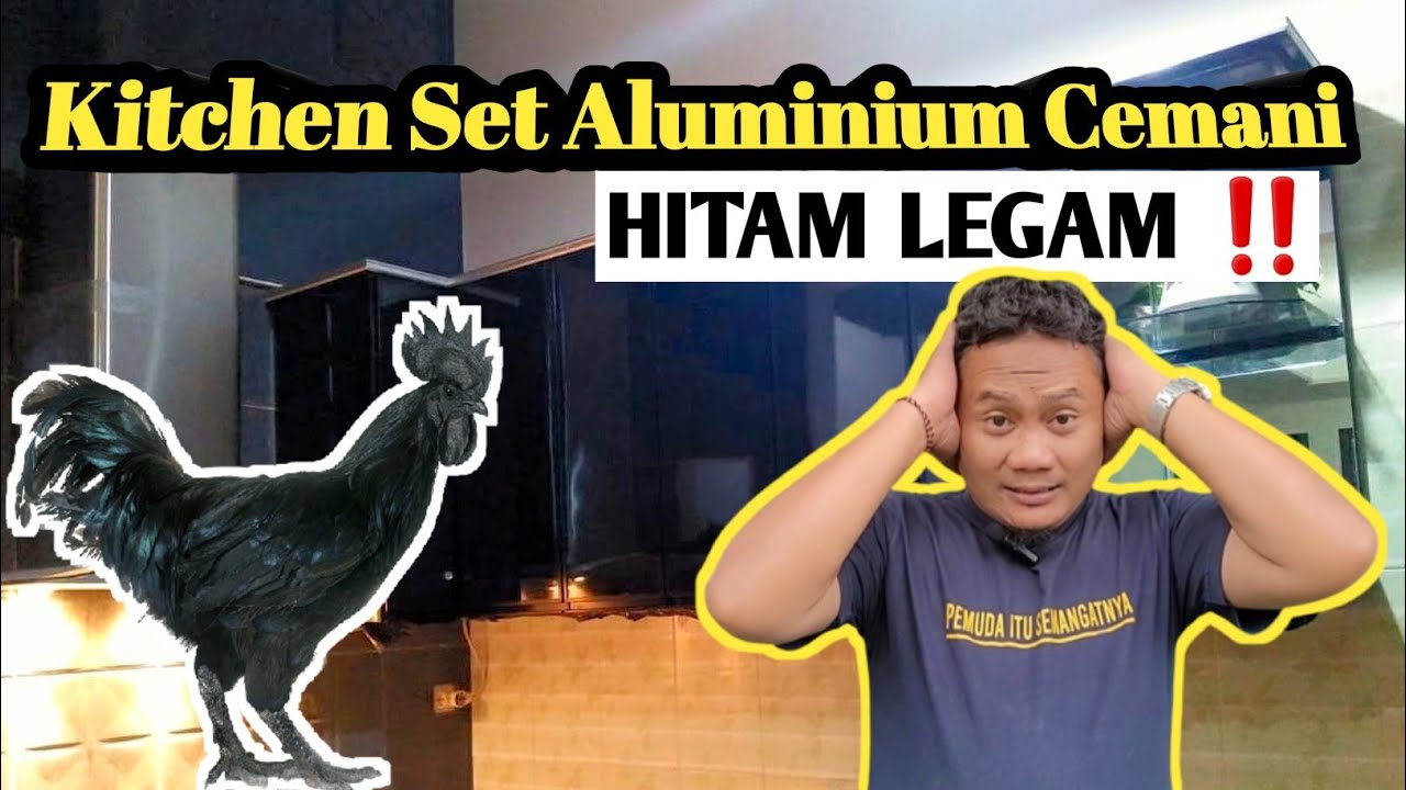 Kitchen Set Aluminium Cemani || Hitam Legam ‼️ - YouTube