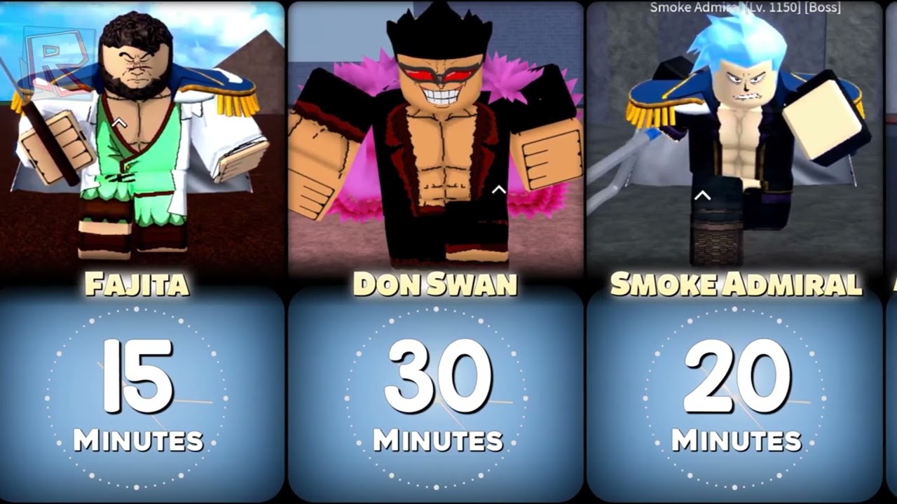 Blox Fruits All Bosses Respawn Time 2nd Sea YouTube Blox Fruits All Bosses Respawn Time 2nd Sea YouTube