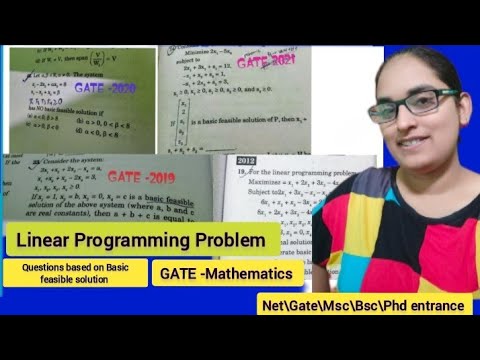 GATE 2021,2020,19 -Mathematics|Linear Programming Problem|Questions based on Basic feasible ...