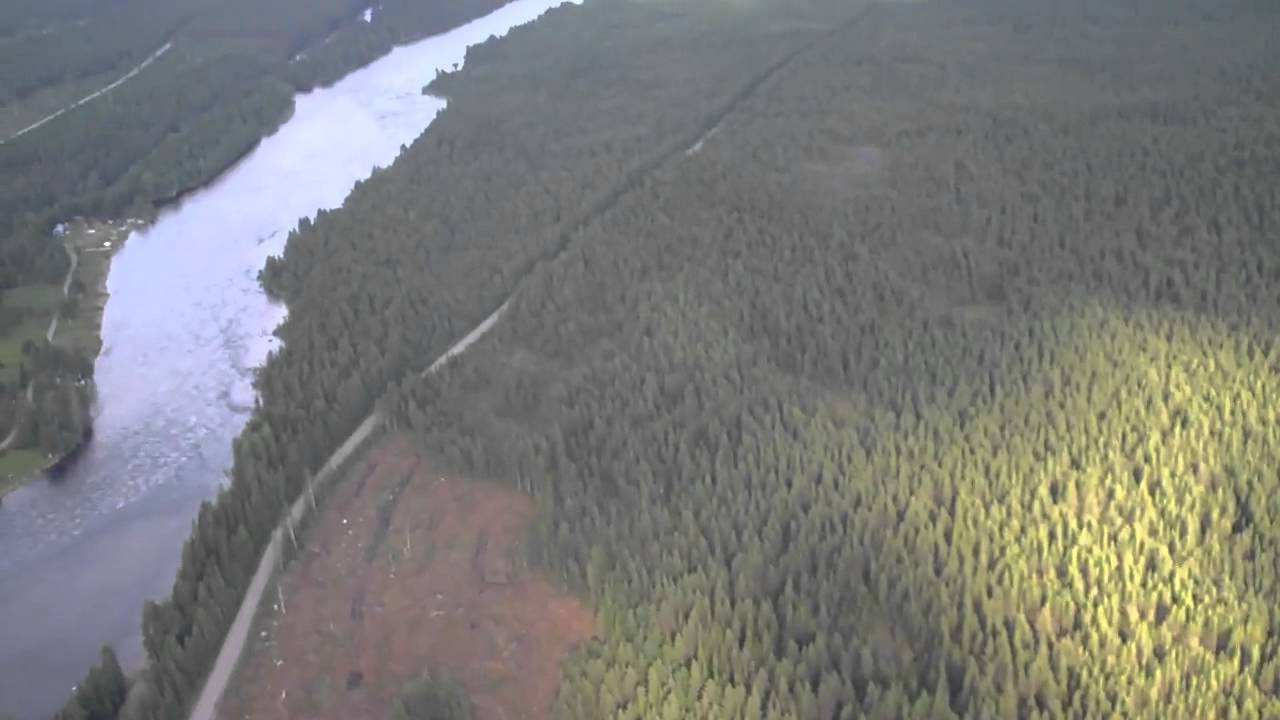 Northwest of Vidsel, Sweden, Aerial, 30 Jun 2011 - YouTube