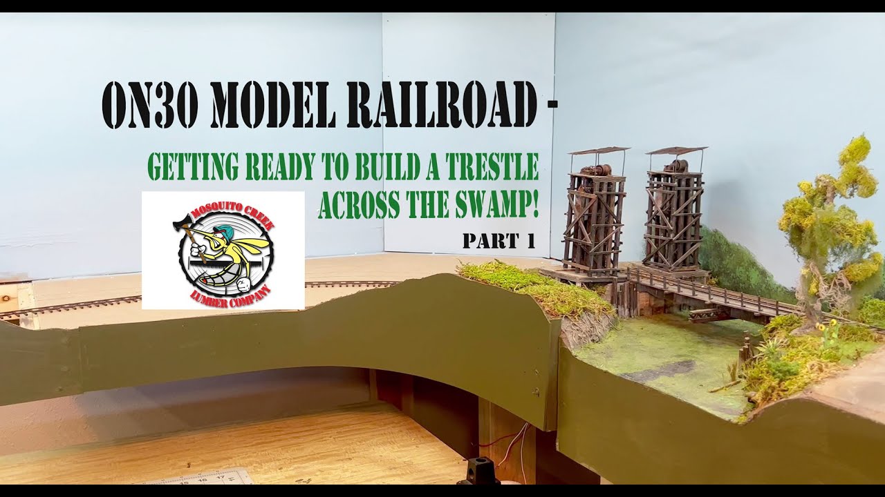 On30 MODEL RAILROADING Low Swamp Trestle Build PART 1 - YouTube