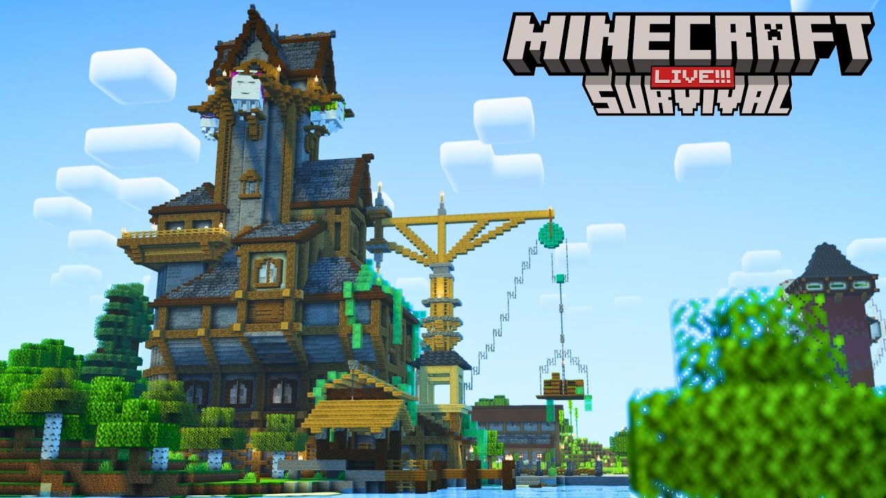 🛠️ Detailing the Dockside Port | Minecraft Survival | Chill Building ...