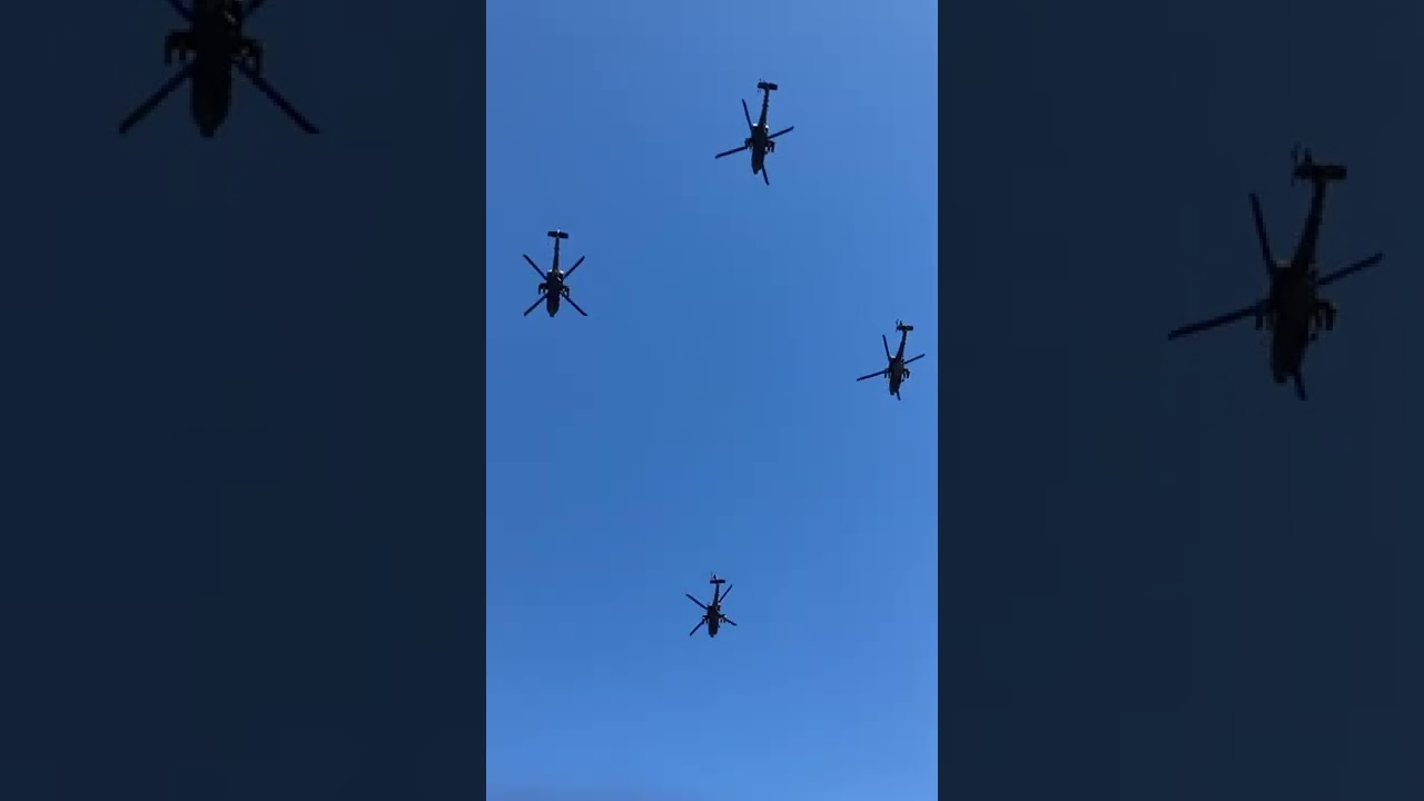 AH-64 Apache Helicopter Flyover Army/Air Force Football Nov 5, 2022 - YouTube