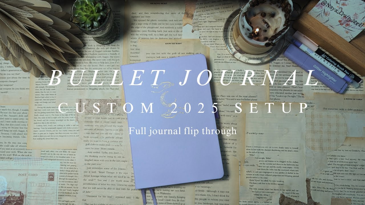 Bullet journal 2025 set up | Custom bullet journal | Flowers of the ...