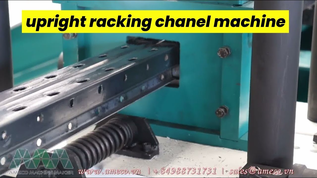 How This Machine Makes Perfectly Upright Racking Systems - YouTube