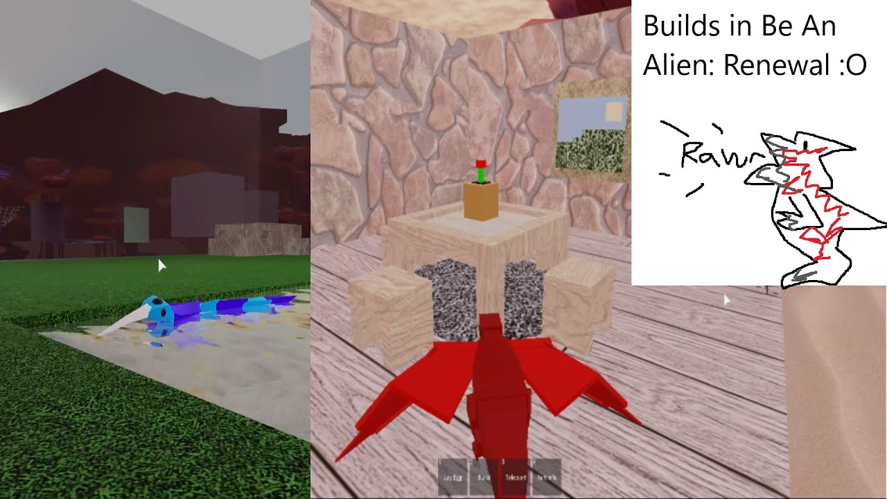 Builds I've made In 'Be an Alien: Renewal' - YouTube