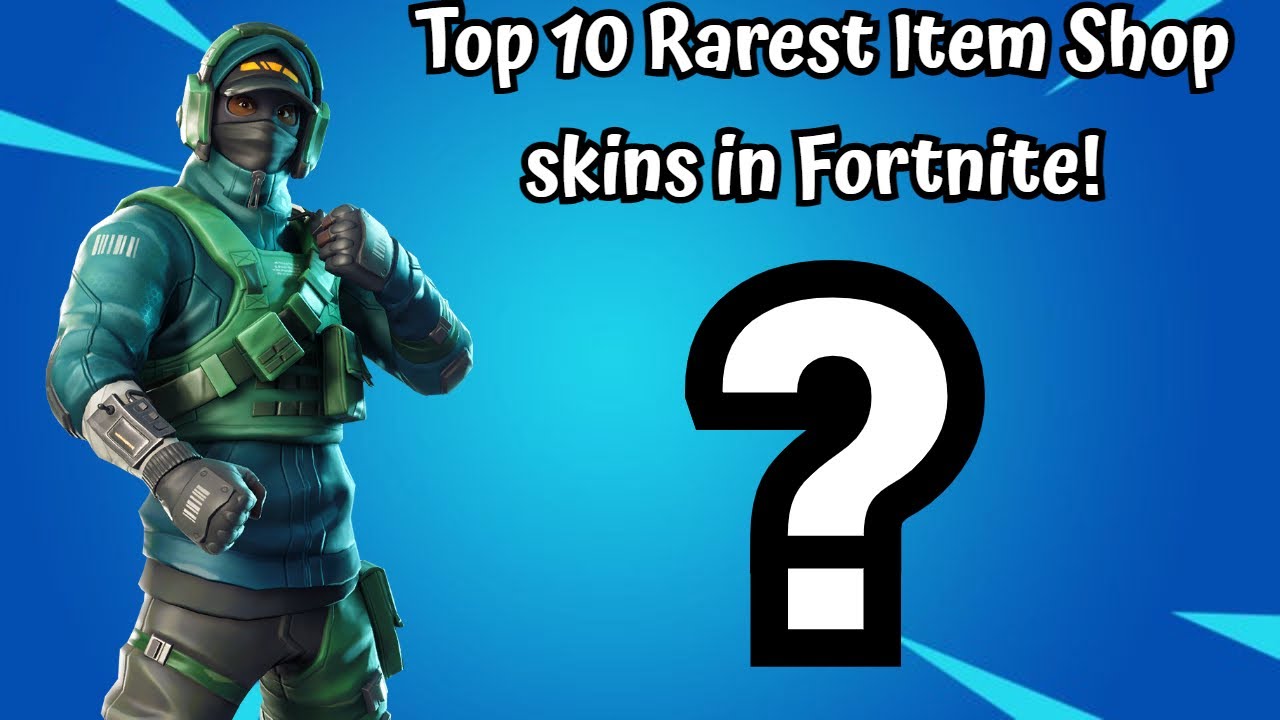 Top 10 *RAREST* Item Shop Skins in Fortnite! ( Fortnite 2021) - YouTube