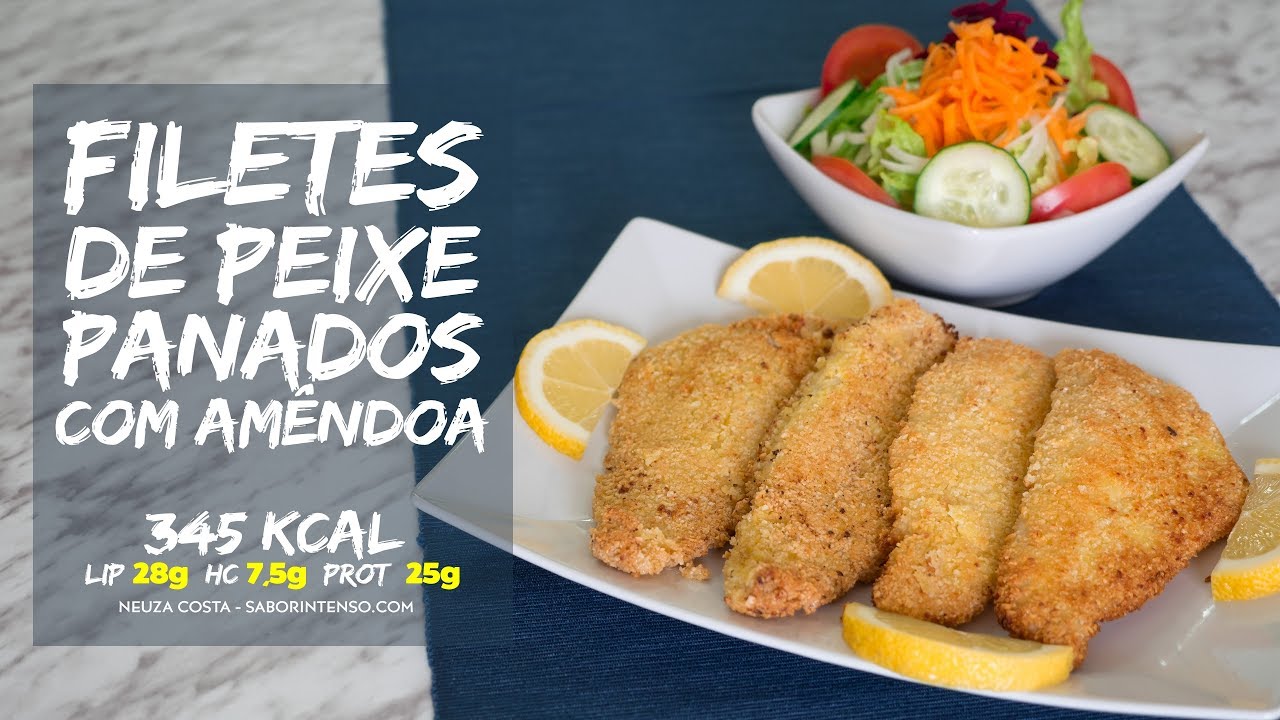 Filetes de Peixe Panados com Amêndoa - YouTube