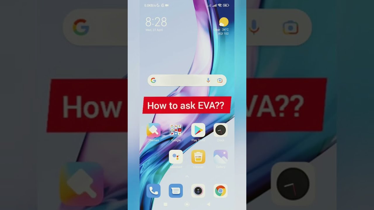How to ask EVA ?? EVA is here for You | Just Ask and get reply from Eva ...