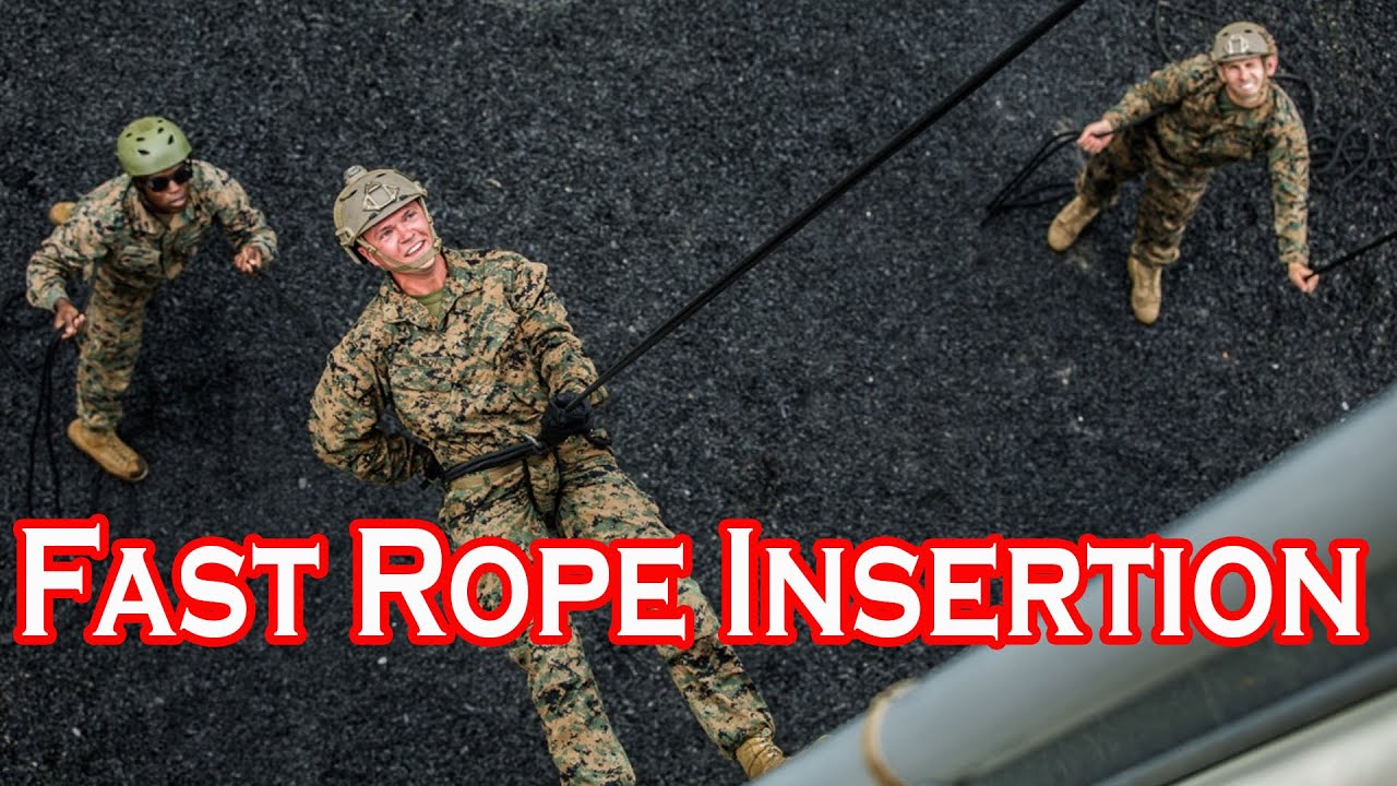 Special Tactics Conducts Fast Rope Insertion Training - YouTube