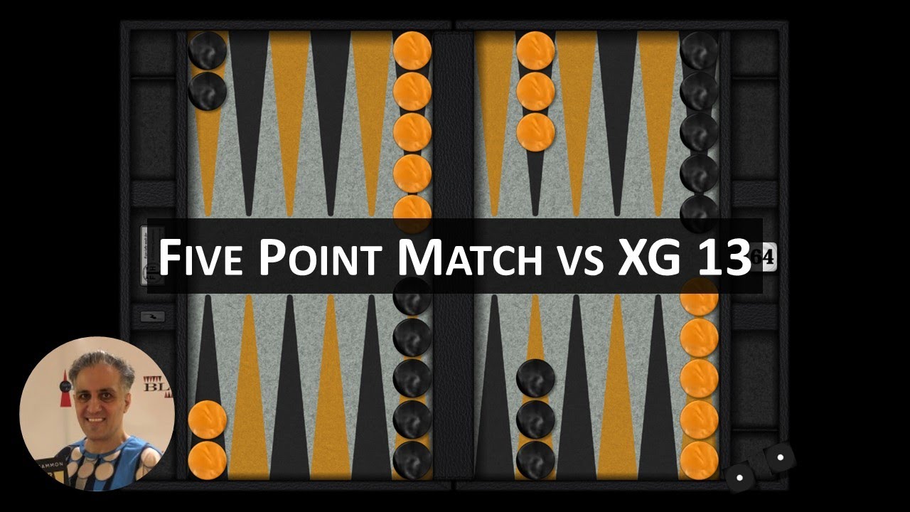 Five Point Backgammon Match vs XG 13 - YouTube