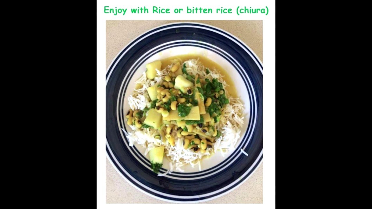 Aalu Tama recipe / Potato with bamboo shoot - a Nepali lunch - YouTube