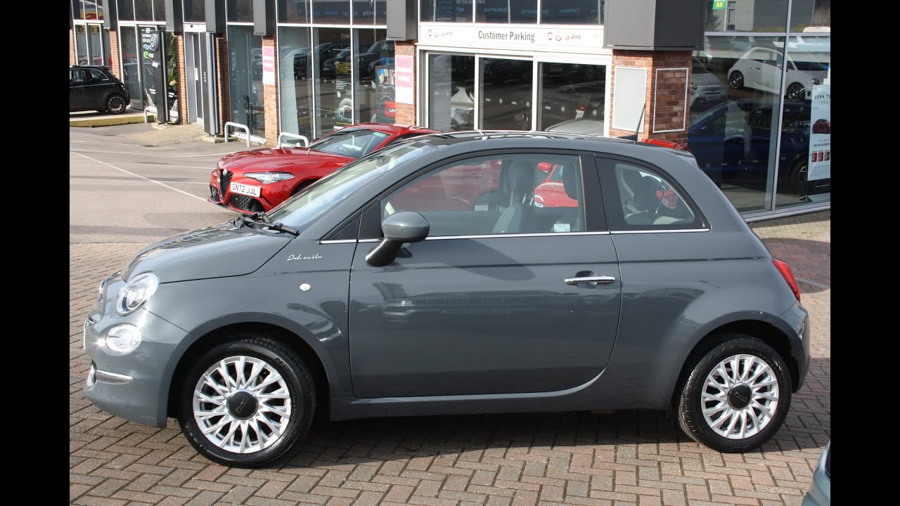 Fiat 500 1.0L Lounge in Tech House Grey. - YouTube