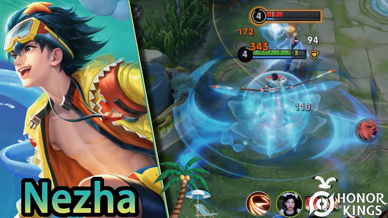 Honor of Kings（Nezha）How to play Nezha?｜Como jogar Nezha? - YouTube