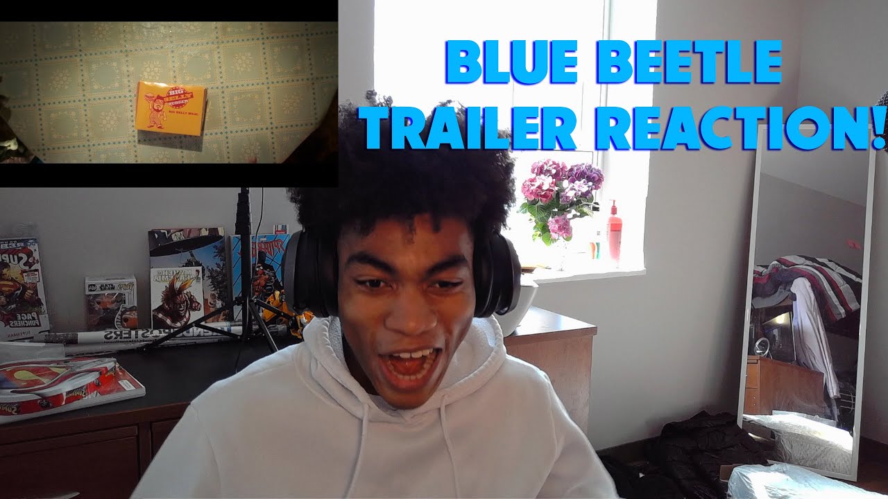 BLUE BEETLE TRAILER REACTION! - YouTube