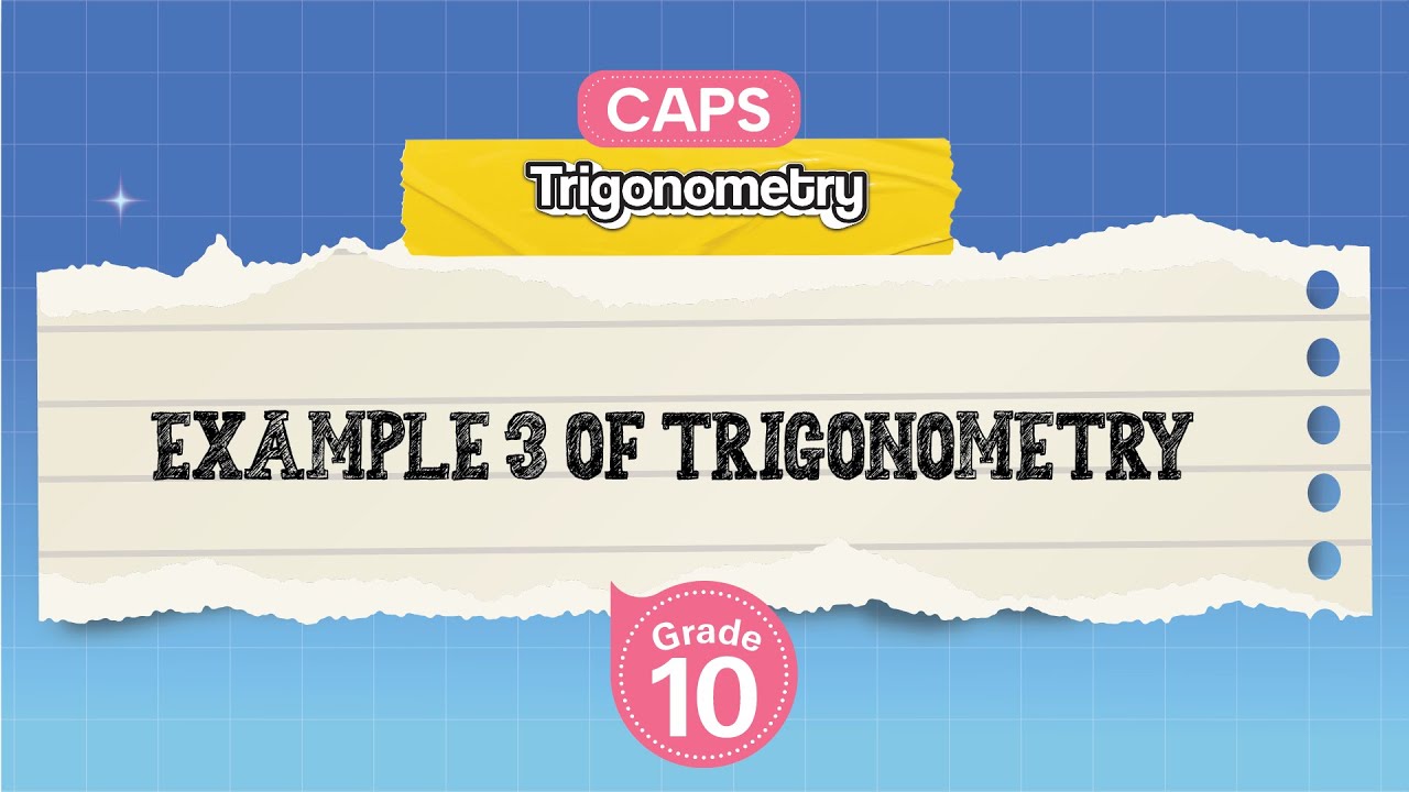 [GRADE 10] Example 3 of Trigonometry - YouTube