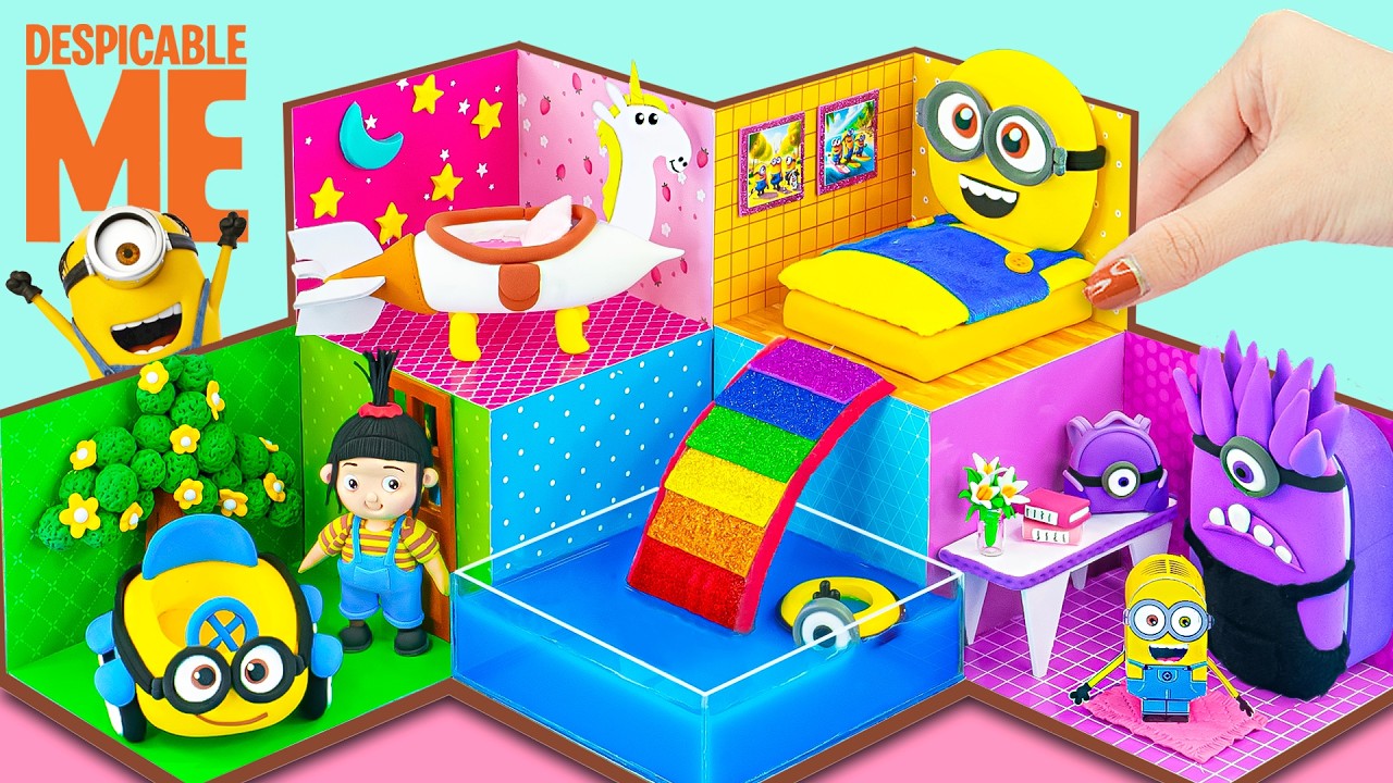 Despicable Me 4 | Make 5 Color House with Mega Minions Room, Pool from ...