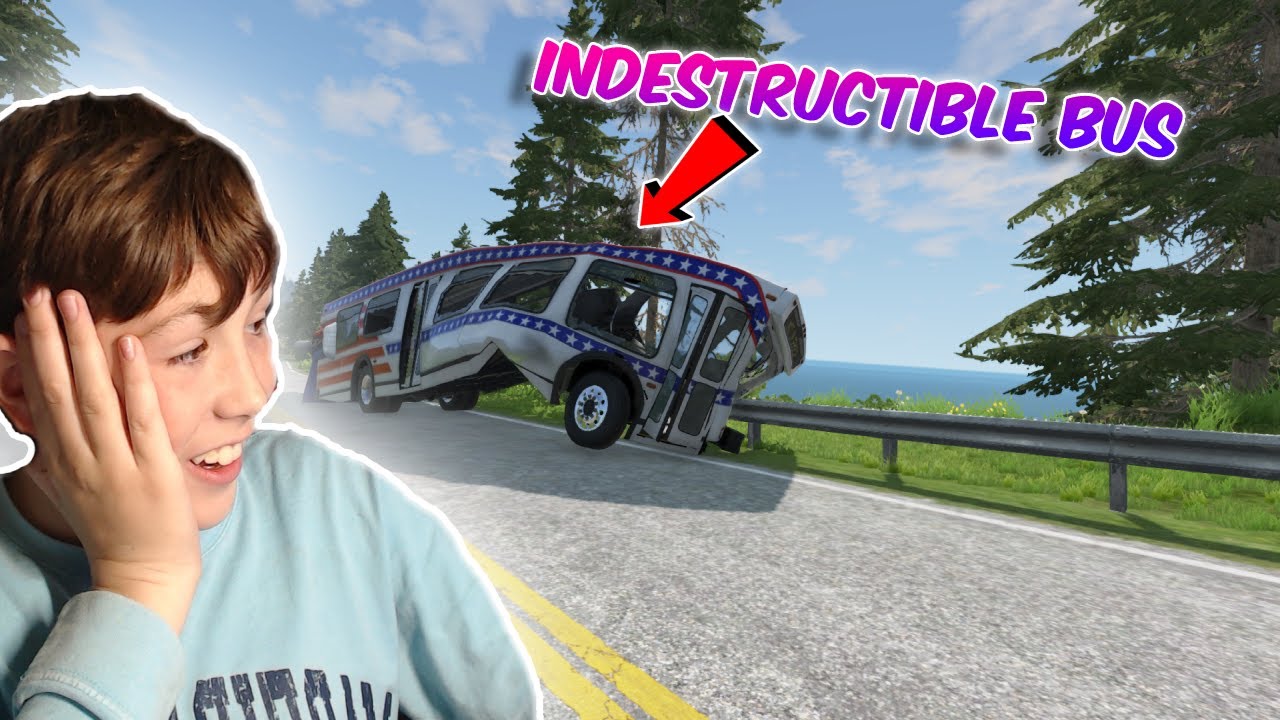 I *DESTROYED* an INDESTRUCTIBLE Bus in BeamNG Drive! - YouTube