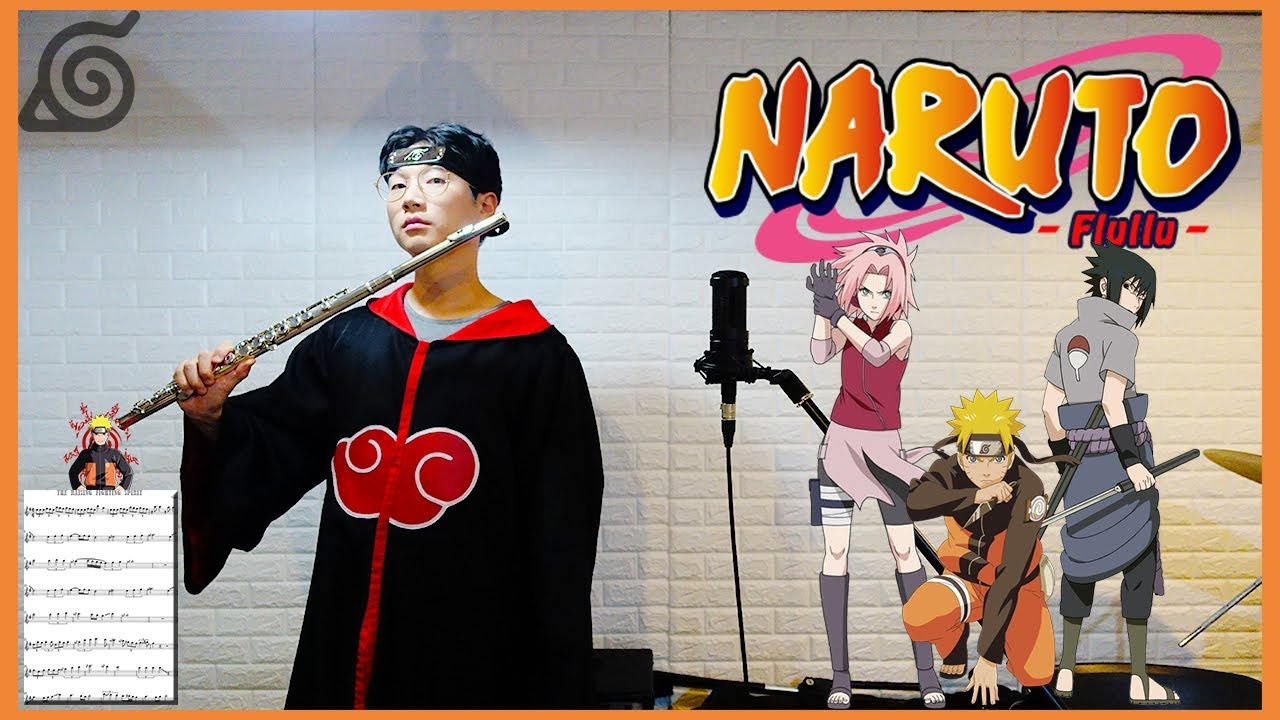 [Flute] 나루토 Naruto OST - The Raising Fighting Spirit (솟구치는 투지) 메인테마_플루트 ...