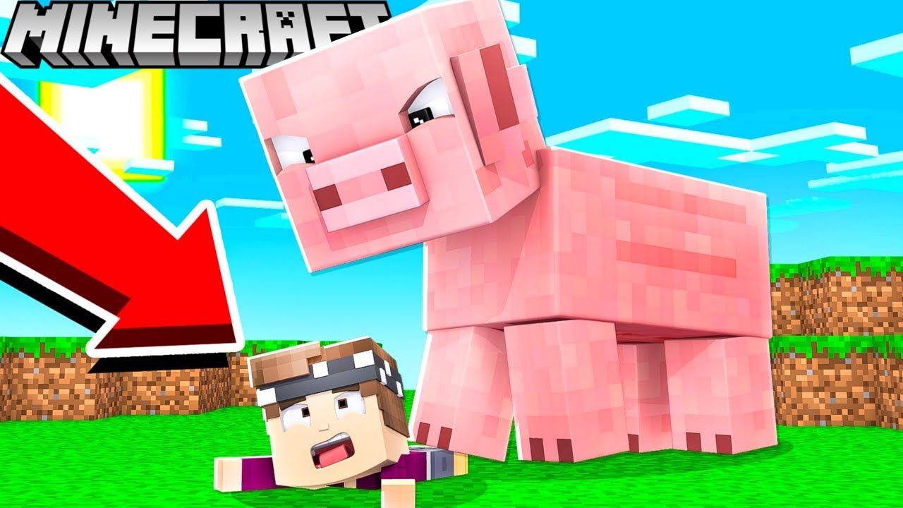 MINECRAFT ABER ALLE TIERE SIND RIESIG IN MINECRAFT! - YouTube