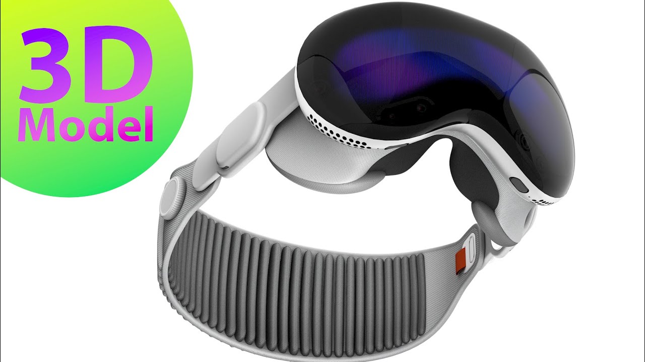 Apple Vision Pro 3D Model for Element 3D & Cinema 4D - YouTube