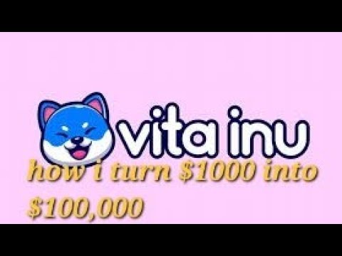 VITA INU COIN. 100X CONFIRMED 0.0000014 - YouTube