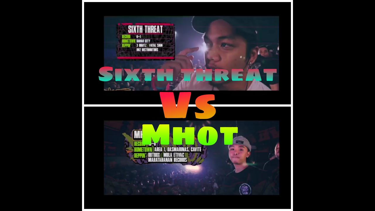 Fliptop battle mhot vs sixth threat (ito ang ina asahan ko na battle ...