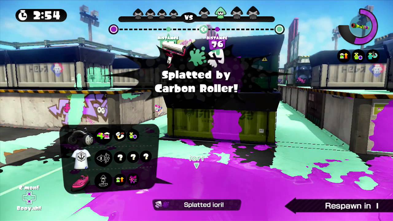 Splatoon - Winning a 1v4 Tower Control - YouTube