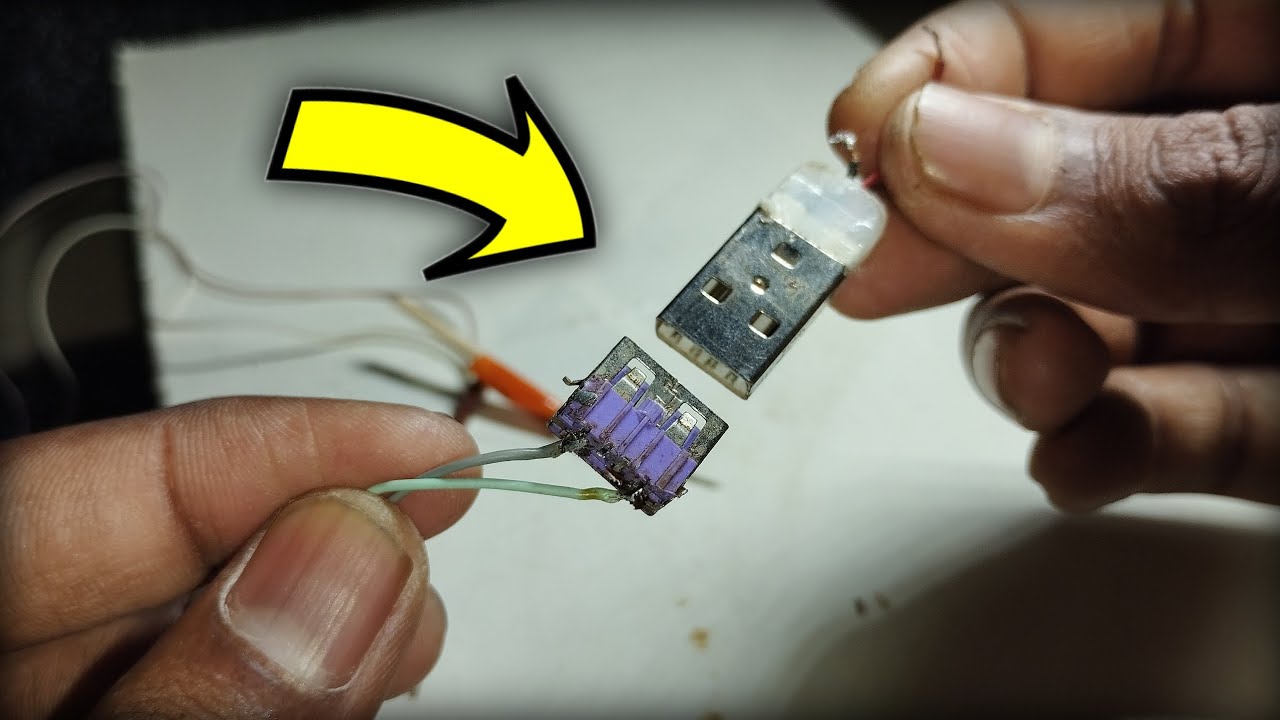 How To Repair Usb Cable Connection || Repair Usb Cable || Ravi ...