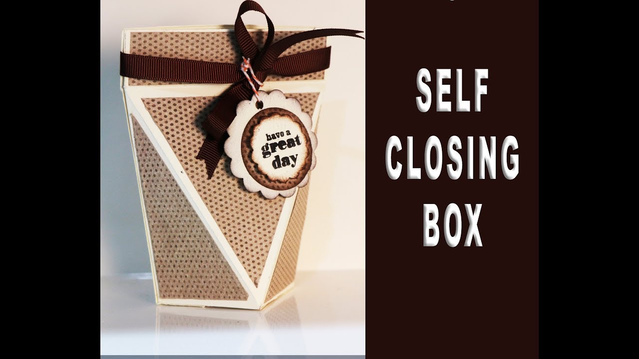 How to make a self closing box / do it yourself / creative craft - YouTube