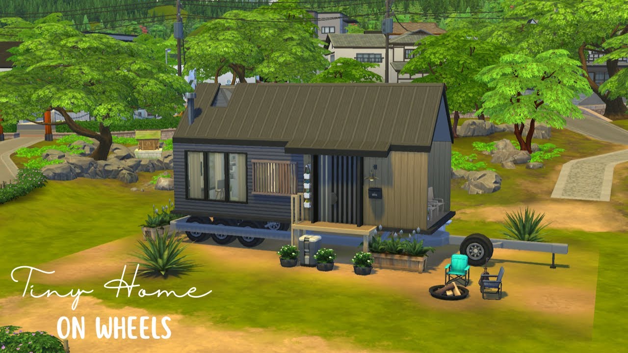 How I used debug to make a tiny home on wheels / Sims 4 - YouTube