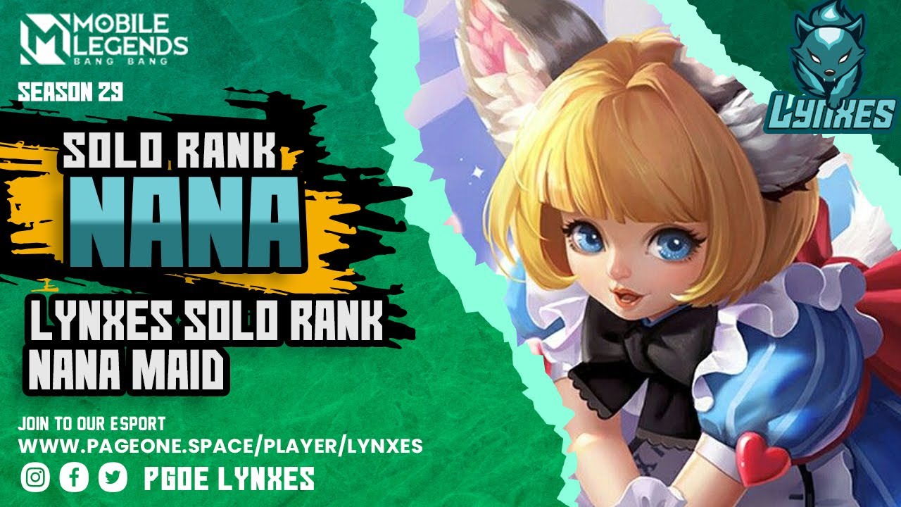 Lynxes Solo Rank Nana maid Epick Cpmback MVP#mlbb #nana #mobilelegends ...