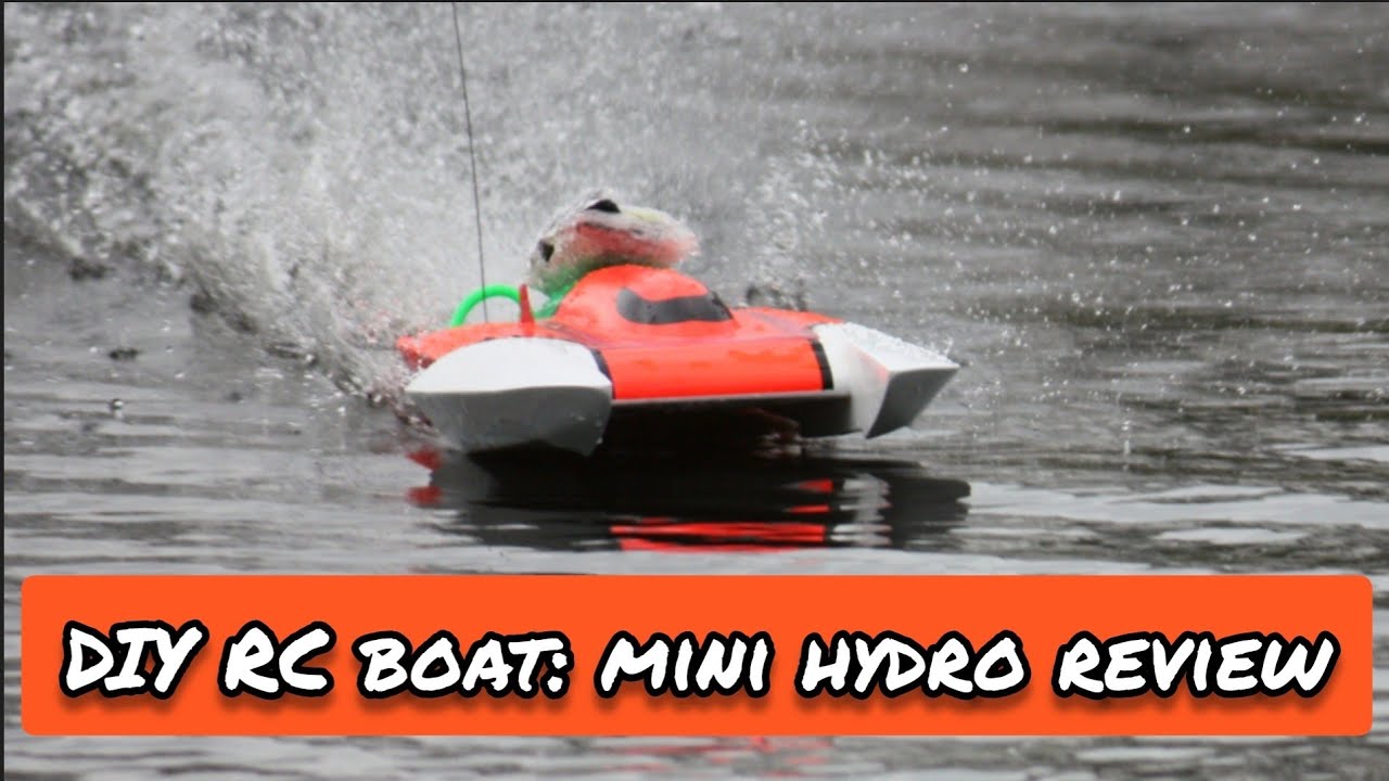 DIY rc boat: 50+mph mini hydro review - YouTube