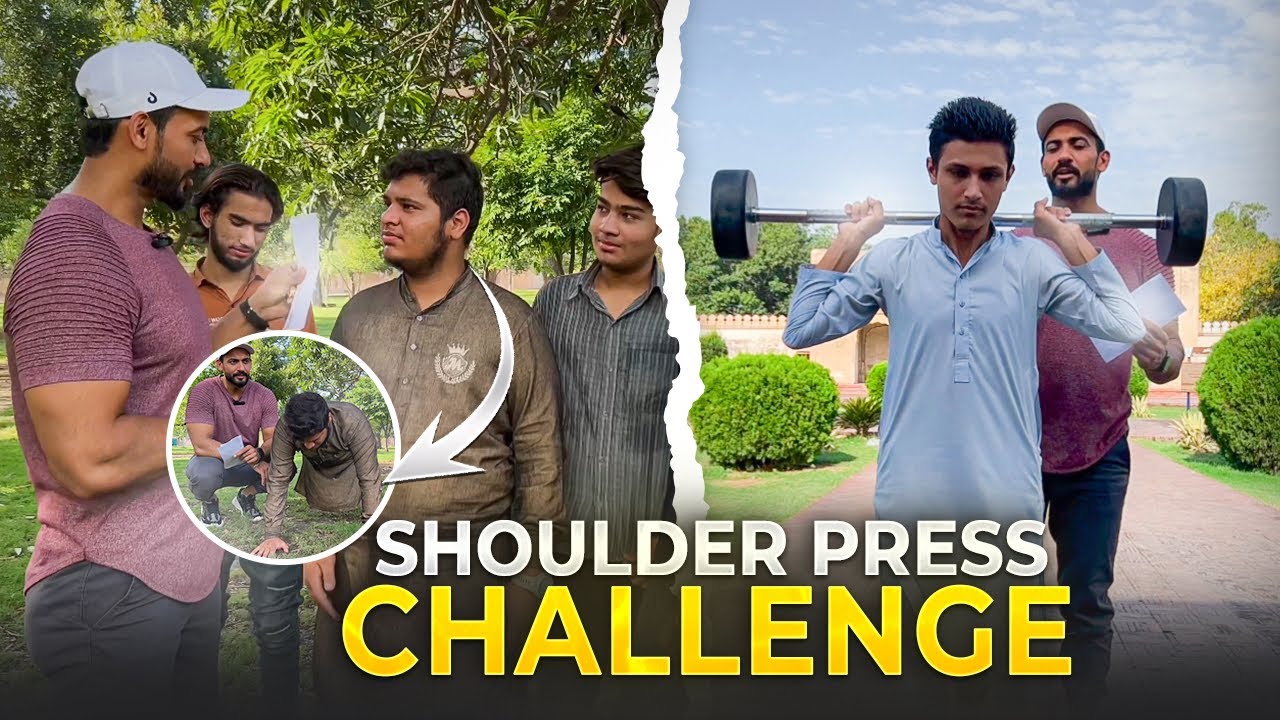NEW CHALLENGE ASIF GUJJAR 5 REP SHOULDER PRESS - YouTube
