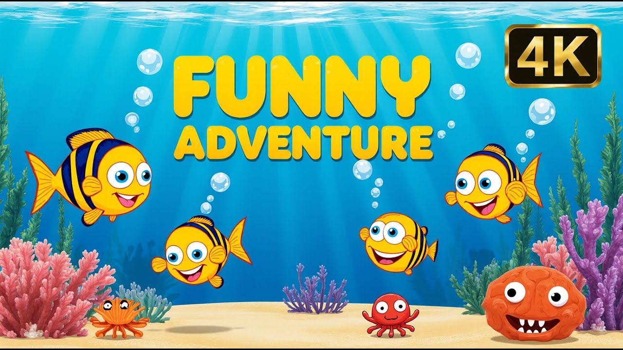 Funny Cartoon Fish in 4K 🐠 | Silly & Cute Underwater Adventures for ...