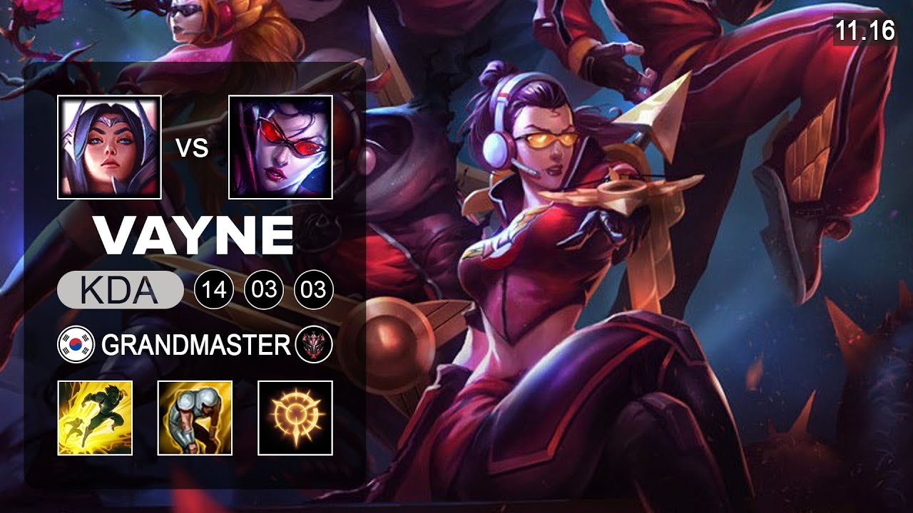 Vayne Top Vs Irelia Kr Grandmaster Patch 11 16 Youtube
