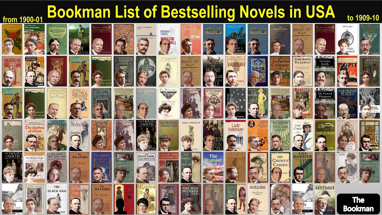 1900s novels from Bookman List of Best Selling in US - YouTube