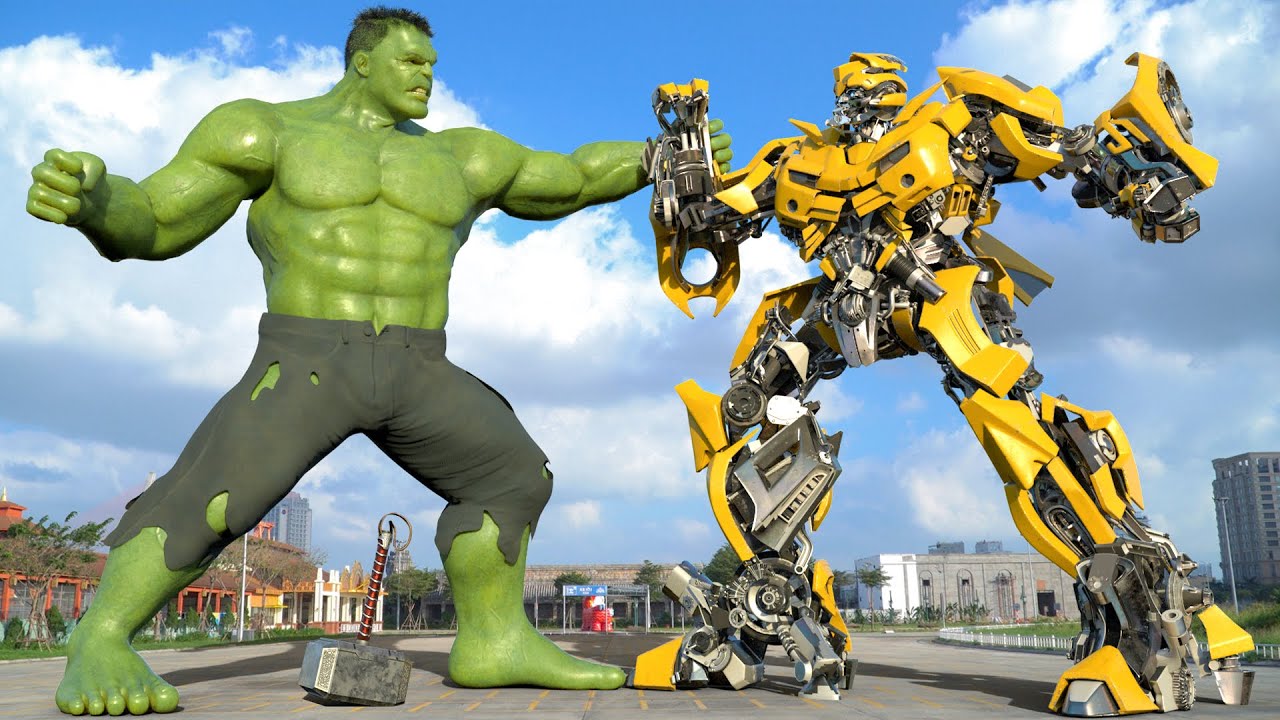 Hulk vs Bumblebee - Fight Scene - The Avengers vs Transformers #2024 ...