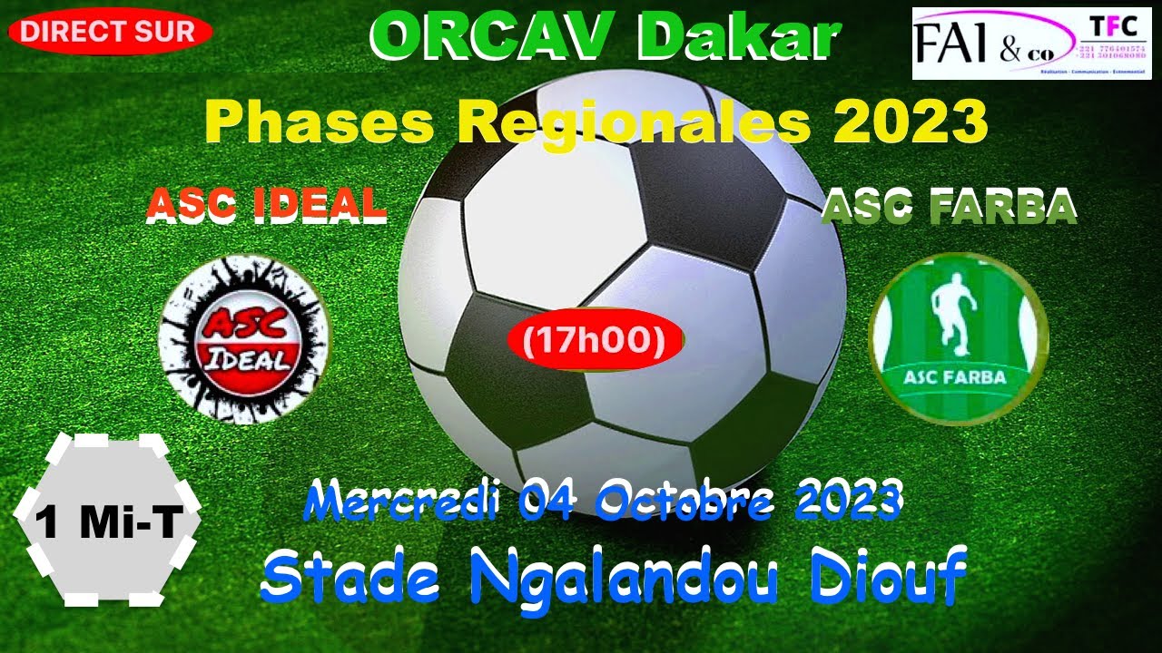 🔴Live] 1MT ASC IDEAL 🆚 ASC FARBA [Navetane Rufisque 2023 - YouTube