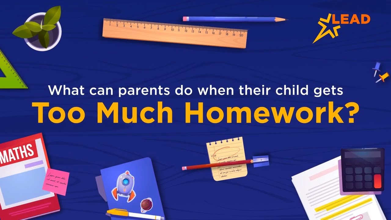 What can parents do when a child gets too much homework - YouTube