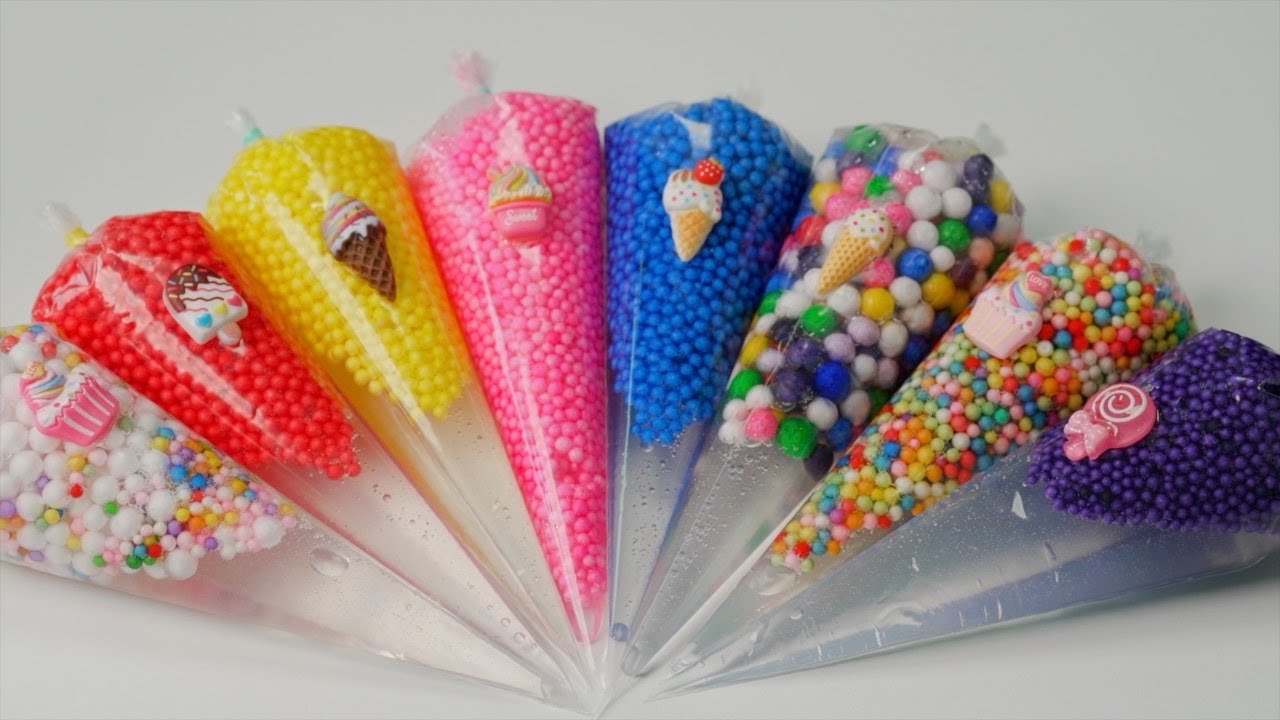 Bead Ice Cream Slime : The Most Satisfying Video ASMR - YouTube