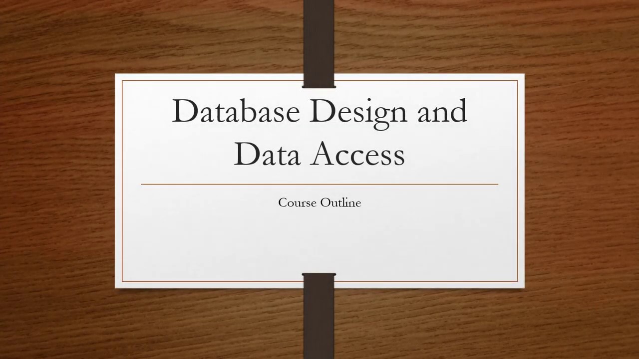 Database Course Outline | DBMS | Lecture# 1 - YouTube