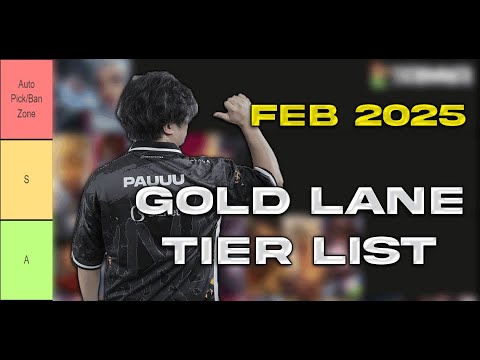 MLBB Gold Lane Tier List (FEB 2025) - YouTube