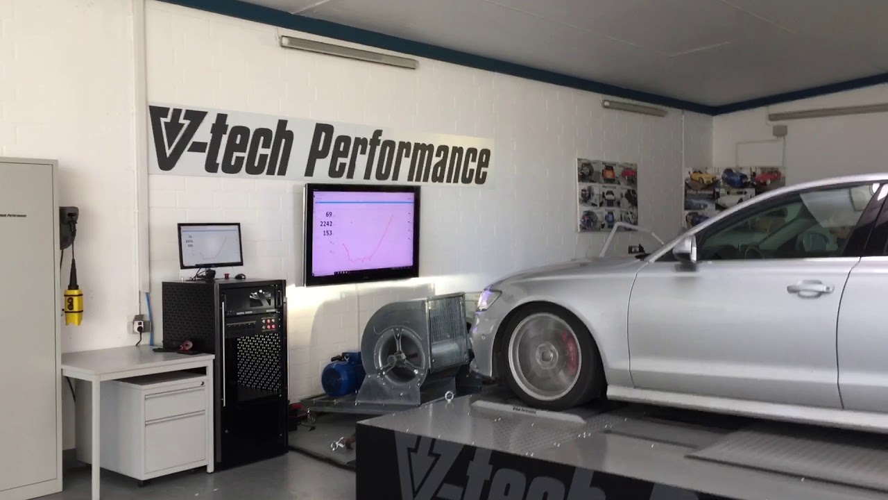 Audi a6 Prüfstand vtech performance - YouTube
