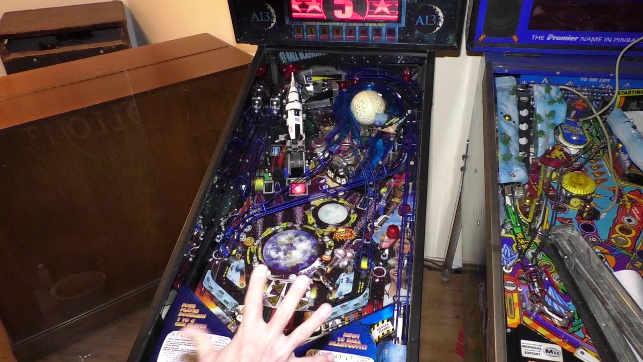#56 Flipper Apollo 13, Gameplay, Pinball Automat Sega - YouTube