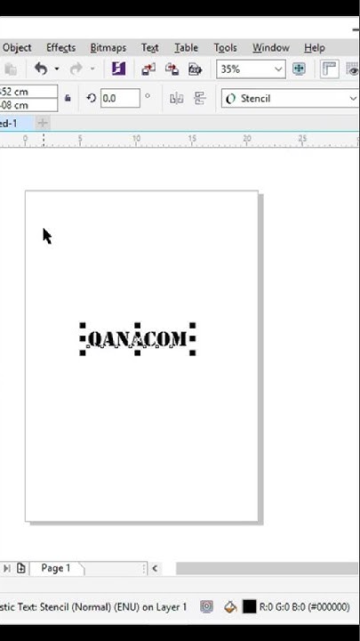 Cara buat warna luar pada text CorelDraw x7 - YouTube